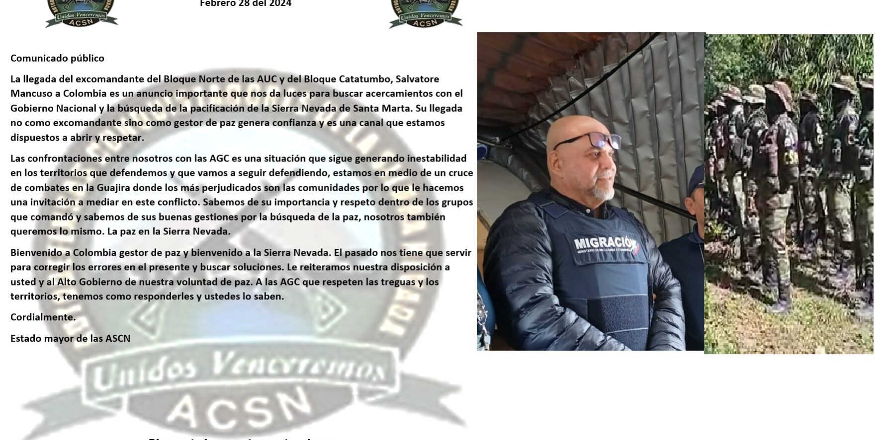 Autodefensas Conquistadores piden a Mancuso liderar pacificación de la ...